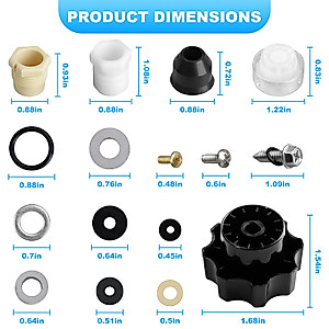 630-8500 Wall Hydrant Complete Service Repair Kit for Prier 300, 400 & 500 Outdoor Faucet Repair Kit Mansfield Style Hydrants for Diamond 300 & 400 Series Wall Hydrants