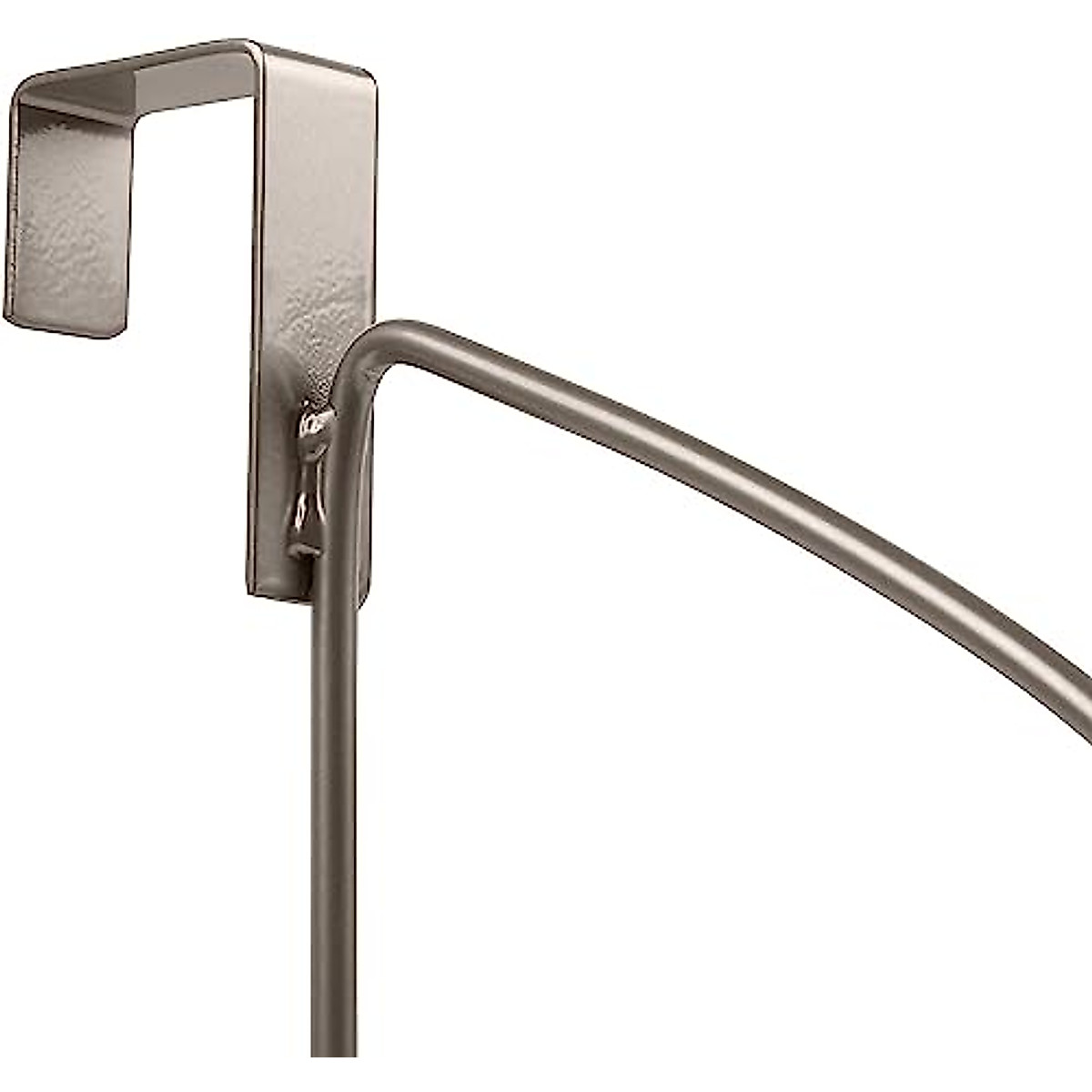 HOLDN’ STORAGE Over The Door Hanger - Door Rack Hangers for Clothes - Bathroom Over Door Hanger for Hanging Clothes & Towels - Over The Door Clothes Drying Rack, Gray