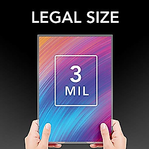 Swingline Laminating Sheets, Thermal Laminating Pouches Legal Size, 3mil, 20 Pack (3202061)