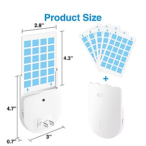 Generic SKEETO (Twin Pack) Indoor Flying Insect Trap, for Flies, Fruit Flies, Gnats, Moths, and Other Insects, 2 in 1 Adjustable UV & LED Night Light, White