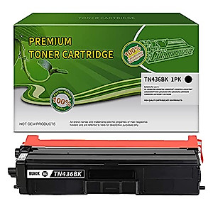 1 Pack Black TN436BK Toner Compatible TN436 TN436 Extra High Yield Toner Cartridge Replacement for Brother MFCL8610CDW L8690CDW L8900CDW L9570CDWT L9570CDW HLL8360CDW