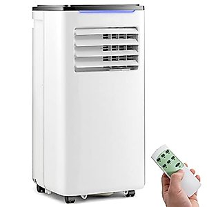 PETSITE 10000 BTU Portable Air Conditioner, 3 in 1 AC Cooling Unit with Remote Control, Dehumidifier, Window Kit Included, Stand up AC for Home, Apartment, Cools Rooms up to 350 Sq.Ft