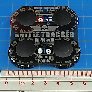 LITKO Battle Tracker | Victory Points | Turn | Command Points | Objective | Battle Points | Tracker | Compatible with Warhammer 40K 10th Edition and Age of Sigmar