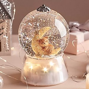 Dream Starlight Snowflake Crystal Ball Music Box Octave Box Sent to Send Girls Day Valentine's Day Best Gift (3-Pack,12 * 12 * 17cm)