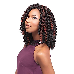 6 Packs Deal!!! JAMAICAN BOUNCE 26" - Sensationnel African Collection Crochet Braid (6-PACK, 1B Off Black)
