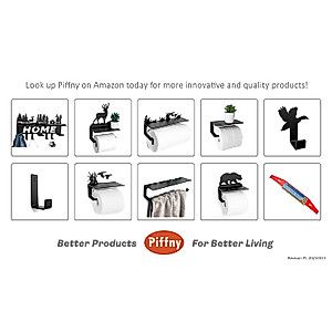 Towel Ring Holder, Rustic Bear Black Metal Country Farmhouse Décor, Wall Mounted, Hand Towel Holder for Bathroom