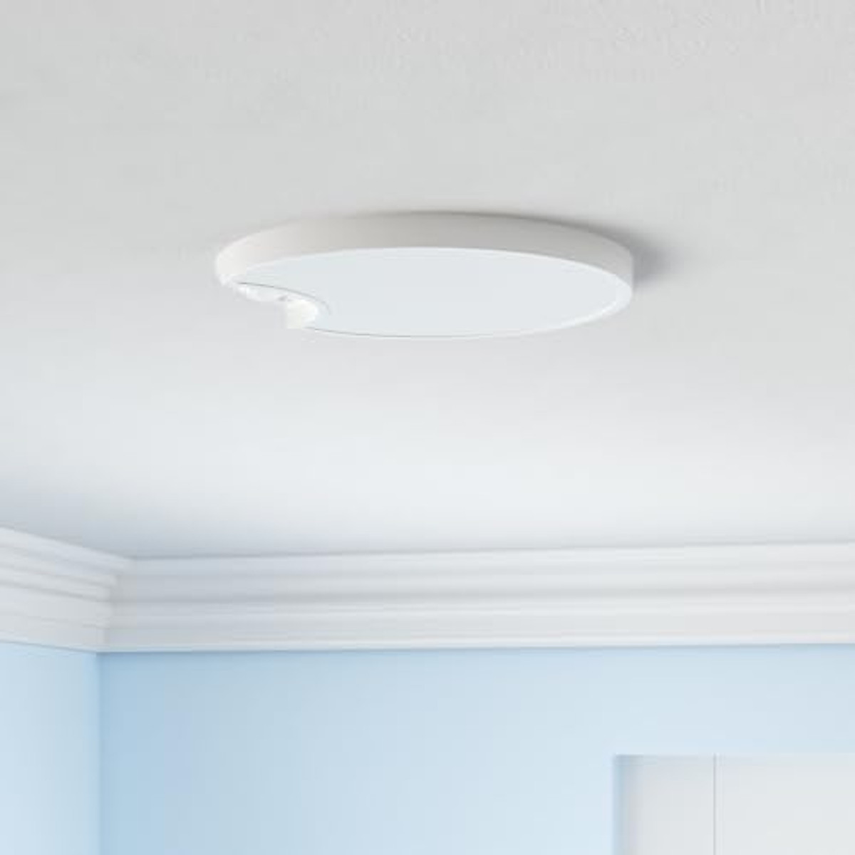 CLAKAP Motion Sensor Ceiling Light, Rechargeable Motion Senor Light with 10 Adjustable Brightness and 3 Color Temperatures, Battery Operated LED Ceiling Light Ideal for Hallway, Porch and Stair