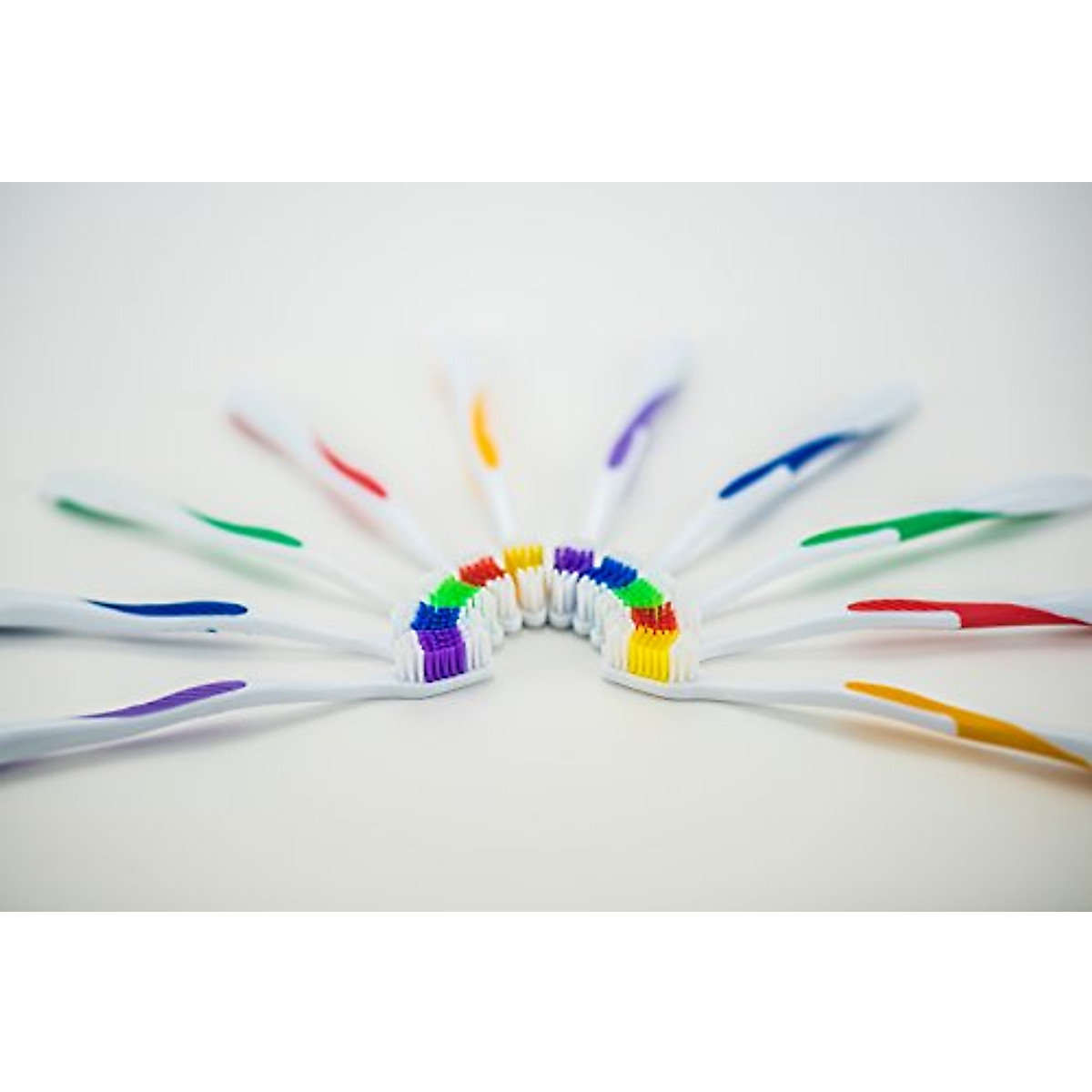 DecorRack 20 Toothbrushes Affordable Bulk Pack of Disposable Manual Tooth Brushes for Travel, Hotel, Guest, Good for Single Use, Cleaning -BPA Free- Plastic Toothbrush (Not Individually Wrapped)