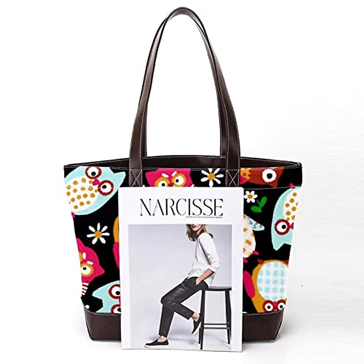 TFCOCFT Purses for Women, Tote Bag, Bags for Women, Womens Handbags, abstract colorful bird leaves pattern