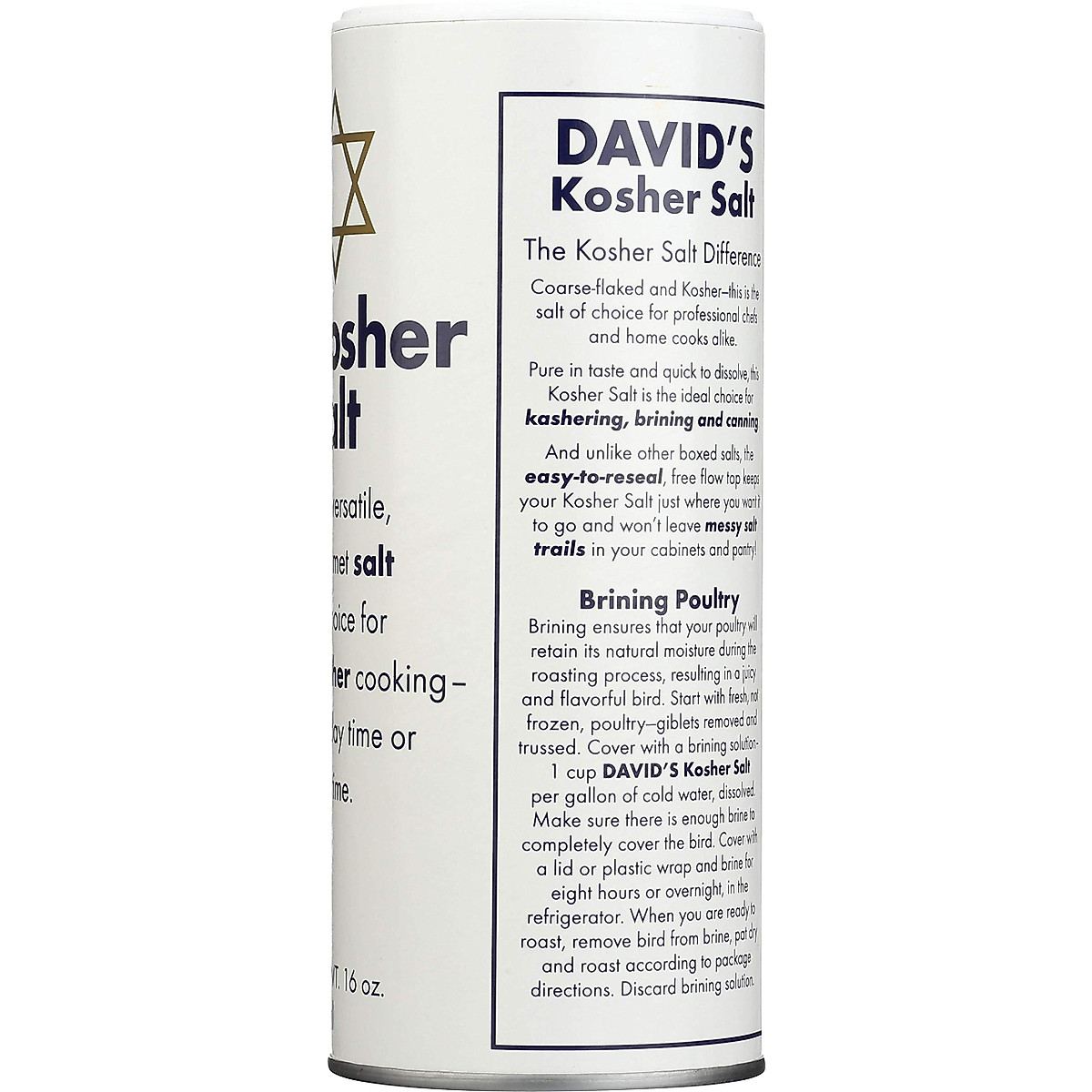 Davids, Salt Kosher, 16 Ounce