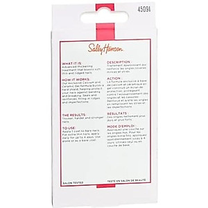 Sally Hansen Miracle Nail Thickener™, Nail Strengthener, Includes Calcium and Ceramic Gel Formula