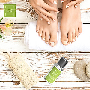 Flawless Nails Toenail Fungus Treatment | Clinically Proven Formula with Tolnaftate | Toe Fungus Nail Treatment Extra Strength Fast Acting | Athletes Foot Treatment and Antifungal Nail Polish (15mL)