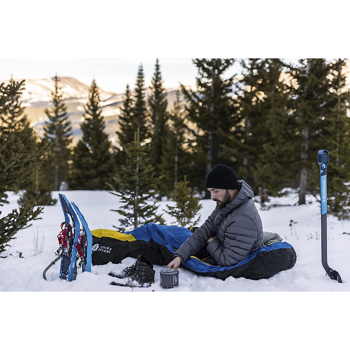 Sierra Designs Backcountry Bivy Bag for Backpacking, Camping, Bikepacking and Mountaineering, Ultralight, Minimalist Waterproof/Breathable Top Fabric (Regular)