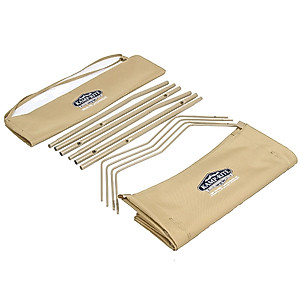 Kamp-Rite Economy Cot Compact Lightweight Indoor or Outdoor 1 Person Camping Sleeping Cot with 600D Carry Bag, Ideal for Outdoor Activities, Tan