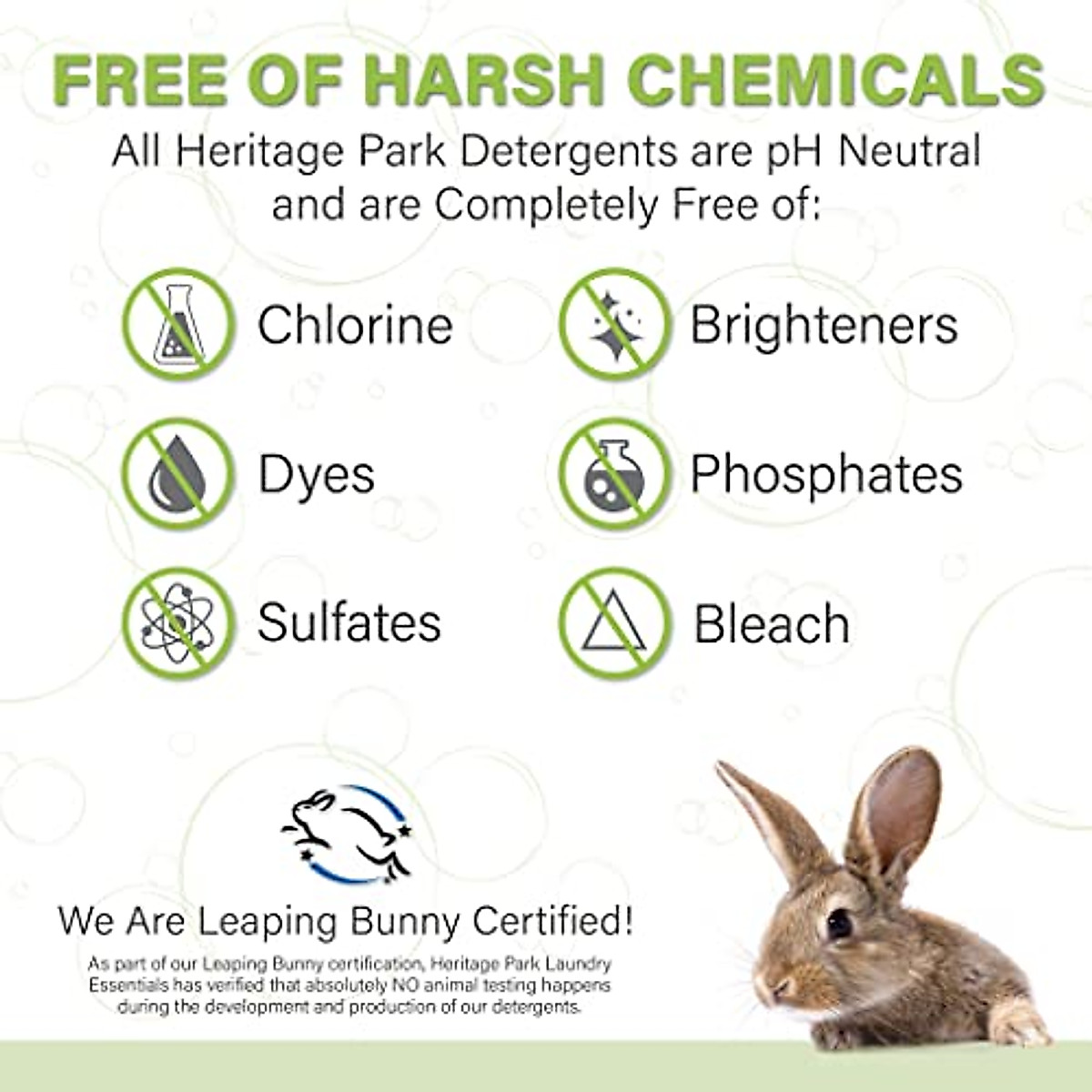 Heritage Park All-Purpose Fragrance Free, pH-Neutral Laundry Detergent - Dermatologist-tested, Sensitive Skin-Friendly, Ultra Concentrated (4 fl oz Trial Size)