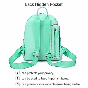 Ecodudo Mini Backpack Purse for Women Teen Girls Small Fashion Bag (Teal)