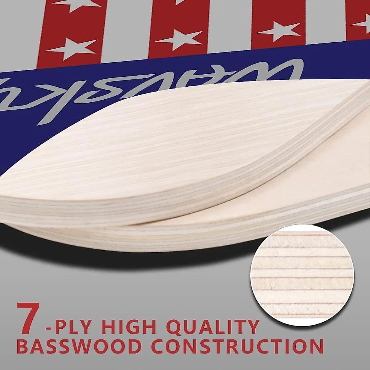 Wavsky Pickleball Set - 4 Paddles, 8 Balls, 4 Cooling Towels, Carry Bag, Wooden Pickleball Rackets With Ergonomic Grips for Beginners