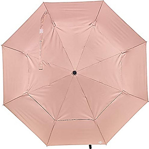 Coolibar UPF 50+ 42 Inch Sodalis Travel Umbrella - Sun Protective (One Size- Light Rose)