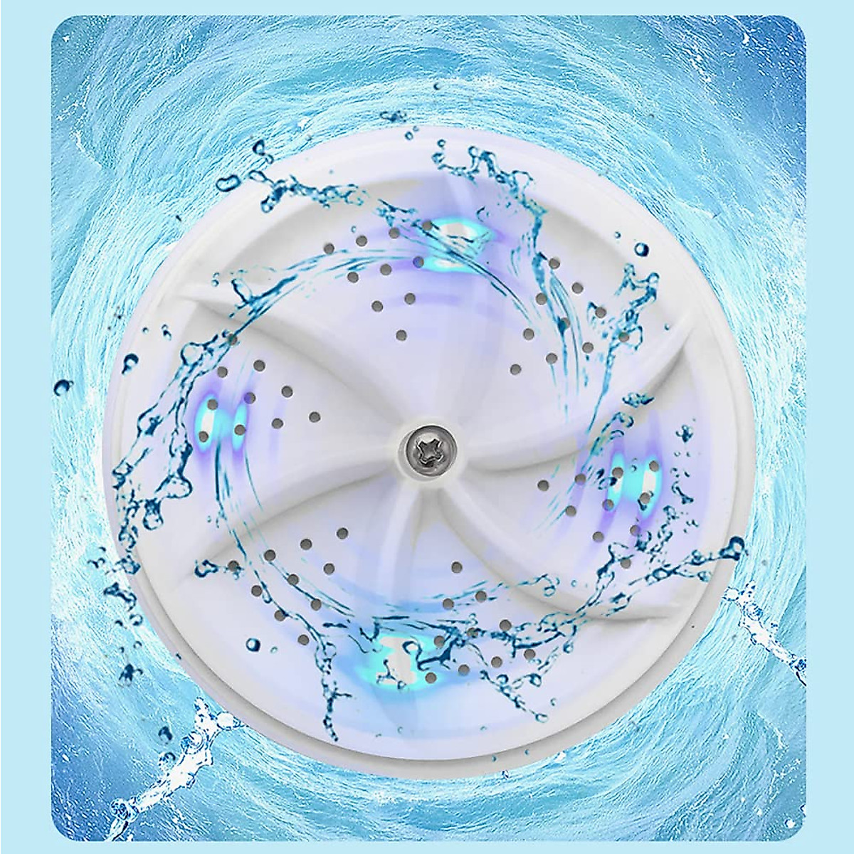 Mini Washing Machine - Portable Washing Machine Ultrasonic Turbine Washing Machine Turbo Washer for Travel Business Trip College Rooms