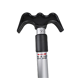 Pactrade Marine Boat Kayak Raft Floating Telescopic 45'' - 72'' Oar Paddle & Hook Anodized Aluminum Shaft