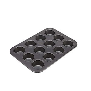 Chicago Metallic 12-Cup Muffin Pan, 15.75-Inch-by-11-Inch, White