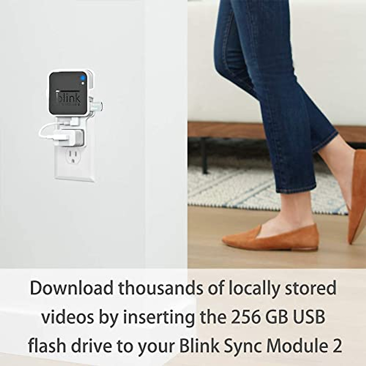 256GB Blink USB Flash Drive for Local Video Storage with The Blink Sync Module 2 Mount (Blink Add-On Sync Module 2 Itself is NOT Included)