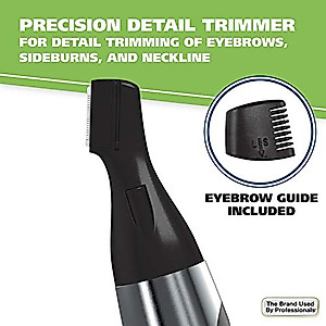 Wahl Lithium Powered Lighted Ear, Nose, & Brow Trimmer – Painless Eyebrow & Facial Hair Detail Personal Trimmer – Model 5546-400