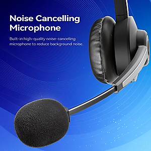 Wantek Phone Headset for Office,2.5mm Headset for Call Center,Compatible with Cisco IP 7985,Polycom IP320,Grandstream GXP-2010,Panasonic KX-NT136,Gigaset C610,Dual