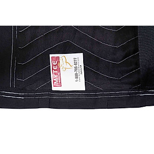 Mytee Products Padded Hand Truck Cover - Round Top, Moving Supplies, Black Moving Pad - Woven Cotton/Poly - 50" x 16"