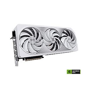 Gigabyte GV-N4080AERO OC-16GD GeForce RTX 4080 16GB AERO OC Graphics Card, 3X WINDFORCE Fans, 16GB 256-bit GDDR6X, Video Card