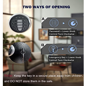 Quicktec Larger and Deeper Rifle Safe, New and Improved Gun Safe for 5-6 Rifles and Shotguns for Home, Quick Access Gun Storage Cabinet (w or w/o Scope) with Pistol Lockbox Silent Mode