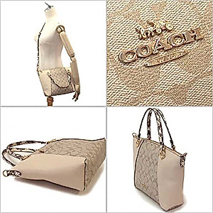 COACH Kacey Satchel In Colorblock Signature Canvas (IM/Lt Khaki/Ivory Multi)