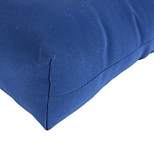 Greendale Home Fashions Outdoor 51x18-inch Bench Cushion, Set of 1, Blue