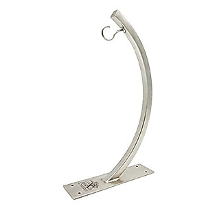 Leafy Creations High End Straight Stainless Steel Plant Hanger, Plant Hooks for Outdoor Hanging Plants, Shepherds Hook for Outdoor, Hanging Bracket for Garden, Bird Feeder Hangers for Outside