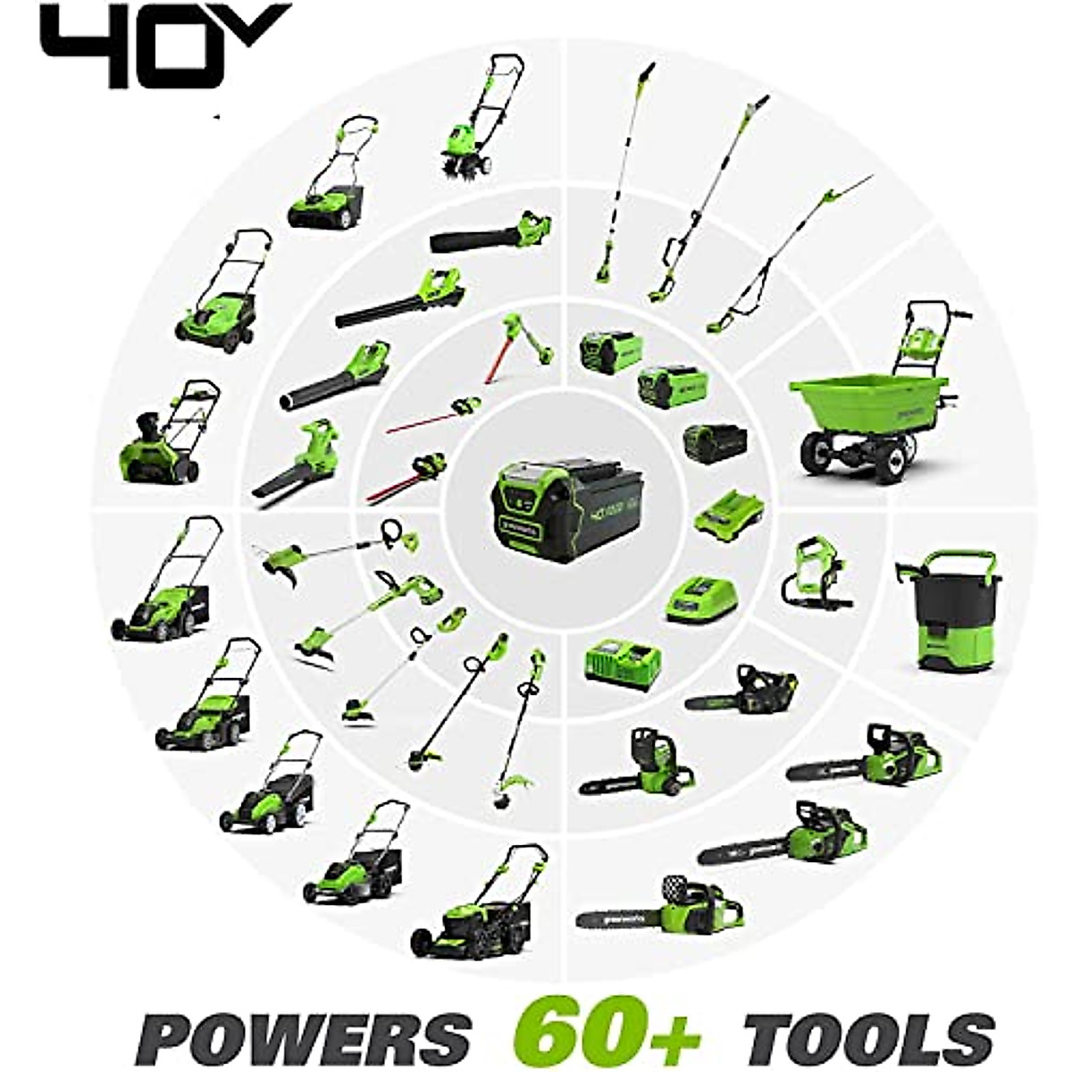 Greenworks 40V 24" Cordless Hedge Trimmer (1" Cutting Capacity), Tool Only