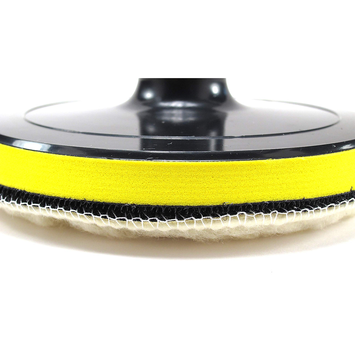 Elitexion 6 inches Backing Plate for Polishing Buffering Soft Wool with Hook and Loop Pad - 5/8 inch TPI Spindle