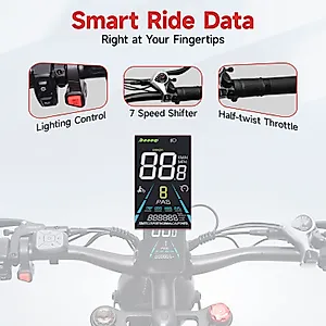 Electric Bike for Adults - 2000W Ebike with 37MPH 50Miles Range, 26'' x 4.0'' Off-Road Fat Tires Bicycle,52V 22Ah Removable Battery Electric