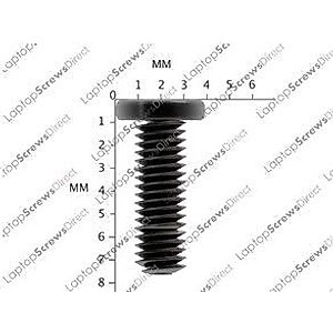 RapidSparesLtd Pack of 100 M2X7 New Black Zinc Wafer Head Laptop Machine Screw Philips Head