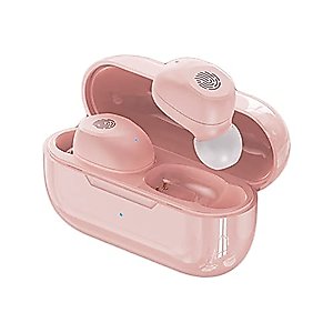 WskLinft Wireless Headset Automatic Pairing High Fidelity Bluetooth-compatible5.2 Sports Dynamic Ear Hook Earphone for Fitness Pink