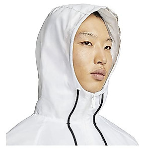Nike Sportswear Windrunner Men's Hooded Jacket (as1, alpha, s, regular, regular, Smoke Grey/White/Smoke Grey/Black, Small)