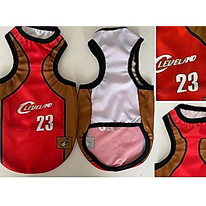 SHENGDA Dog Clothes Pet T-Shirt,Dog Vest Basketball Jersey Cool, Dog Summer Apparel Puppy Pet Cat Clothes 4-Pack C03-5XLarge Multicolor