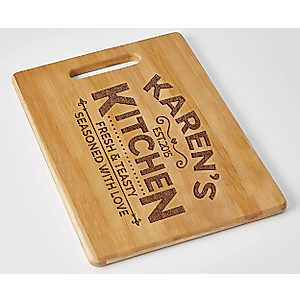 Custom Cutting Boards for Couple Personalized Husband Wife Cutting Board Bamboo Cutting Boards Wood Engraved