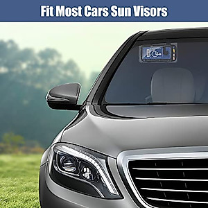 Rhino Valley Handicap Placard Holder with Organizer Pockets for Auto, Disabled Parking Permit Sign Protector for Car Sun Visor, PVC Protective Handicap Parking Sign Cover with Pen Holder&Elastic Strap