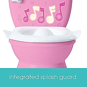 Summer My Size Potty Lights and Songs Transitions, Pink - Realistic Potty Training Toilet with Interactive Handle that Plays Music for Kids, Removable Potty Topper/Pot, Wipe Compartment, Splash Guard