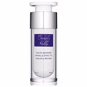 Beverly Hills Primer for Face Makeup - Pore Minimizer & Uneven Skin Tone Reducer | Makeup Primer with Anti Aging Ingredients that Hydrates & Moisturizes skin, 1 Fl. oz (120 days supply)