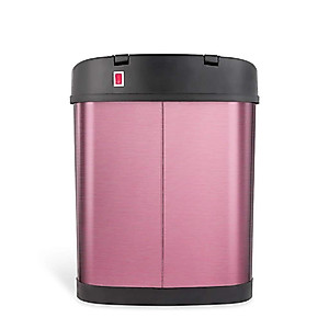 Ninestars DZT-12-13BUR Motion Sensor Trash Can, Small, Burgundy