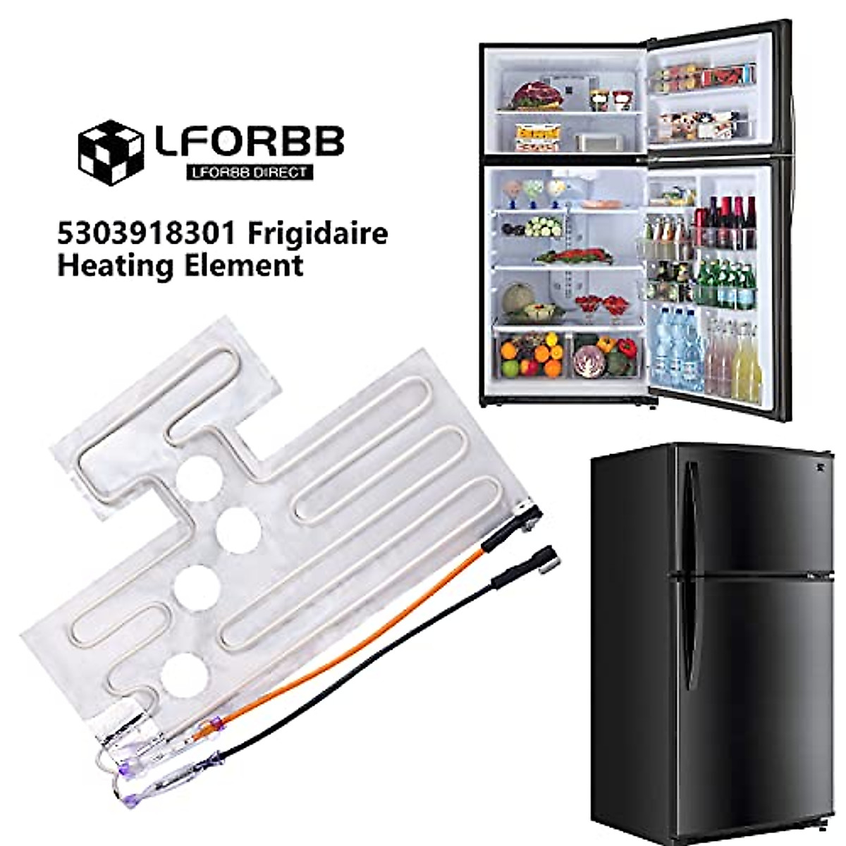 Refrigerator Garage Heater Kit 5303918301,Garage Fridge Heater Compatible with Kenmore Crosley Westinghouse Frigidaire Garage Ready Fridge Kit 253.65802508 CRTE183AWM GRT18C6AW1 WRT18A0AW4