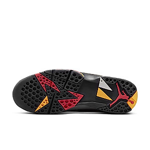 Jordan Mens Air Jordan 7 Retro CU9307 081 Citrus 2022 - Size 9.5, Black/Citrus-varsity Red