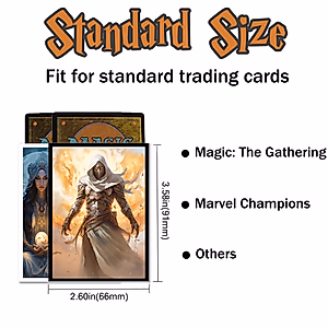 VEHASAYO Custom Card Sleeves, Make Your Own Trading Collectible Card Protecter, Compatible with Yugioh & Magic The Gathering Cards – MTG, TCG, OCG