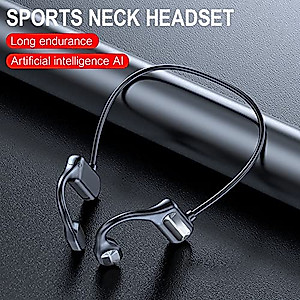 XUnion Wireless Bluetooth Headset Bone-Conduction Headphones Bluetooth 5.2 Wireless Earbuds Outdoor Sport Headset Business Headset K